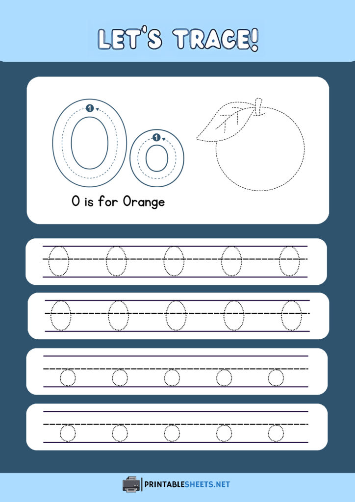 Free Trace and Write Uppercase and Lowercase O | PDF | WORD ...